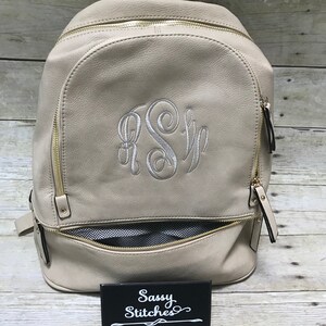 Backpack, Monogrammed Backpack, Girls Backpack, School Bag, Monogrammed ...