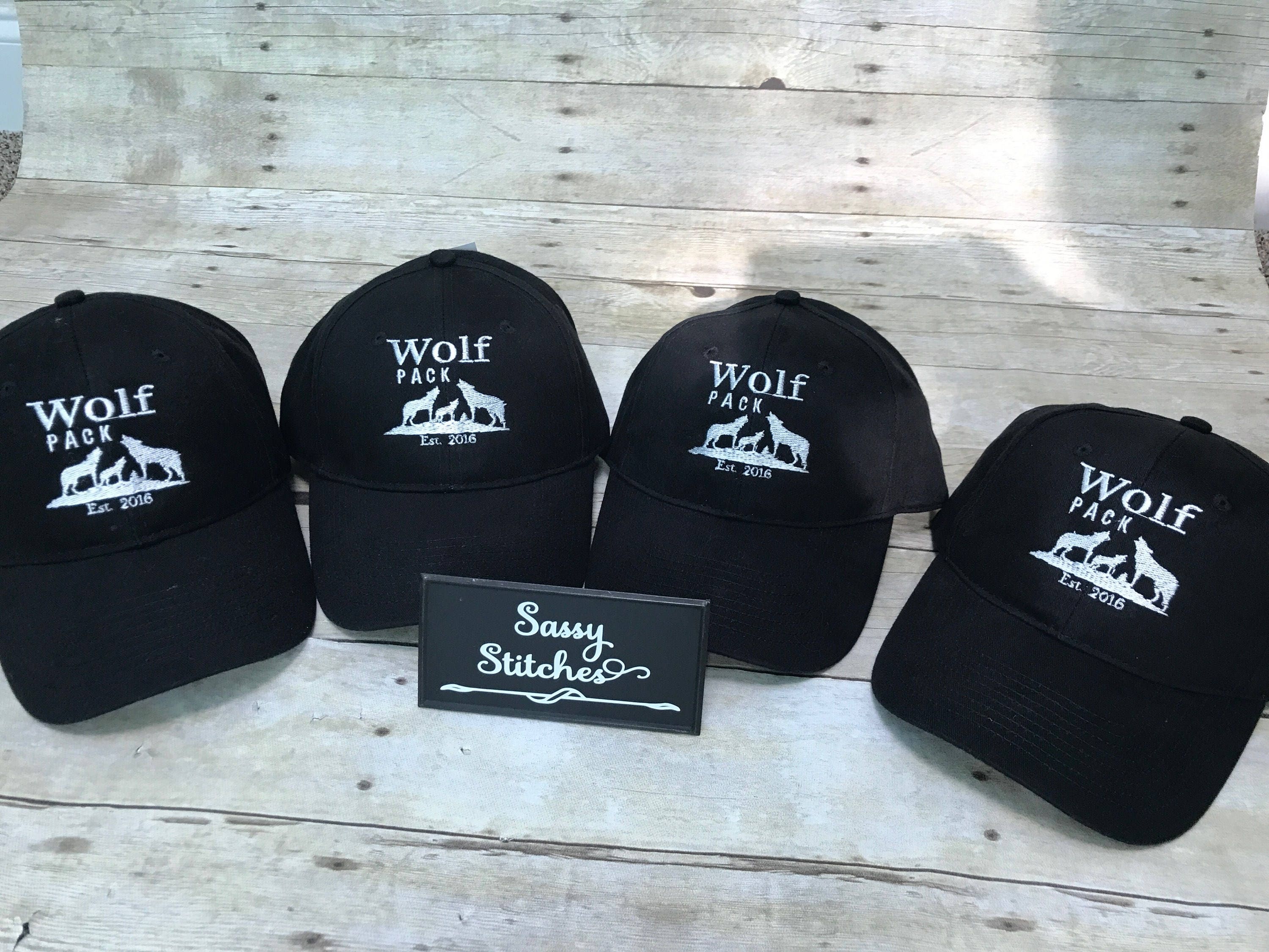 Baseball Hat, Wolf Pack Hat, Hats for Groups, Bridal Party Hats, Hats ...