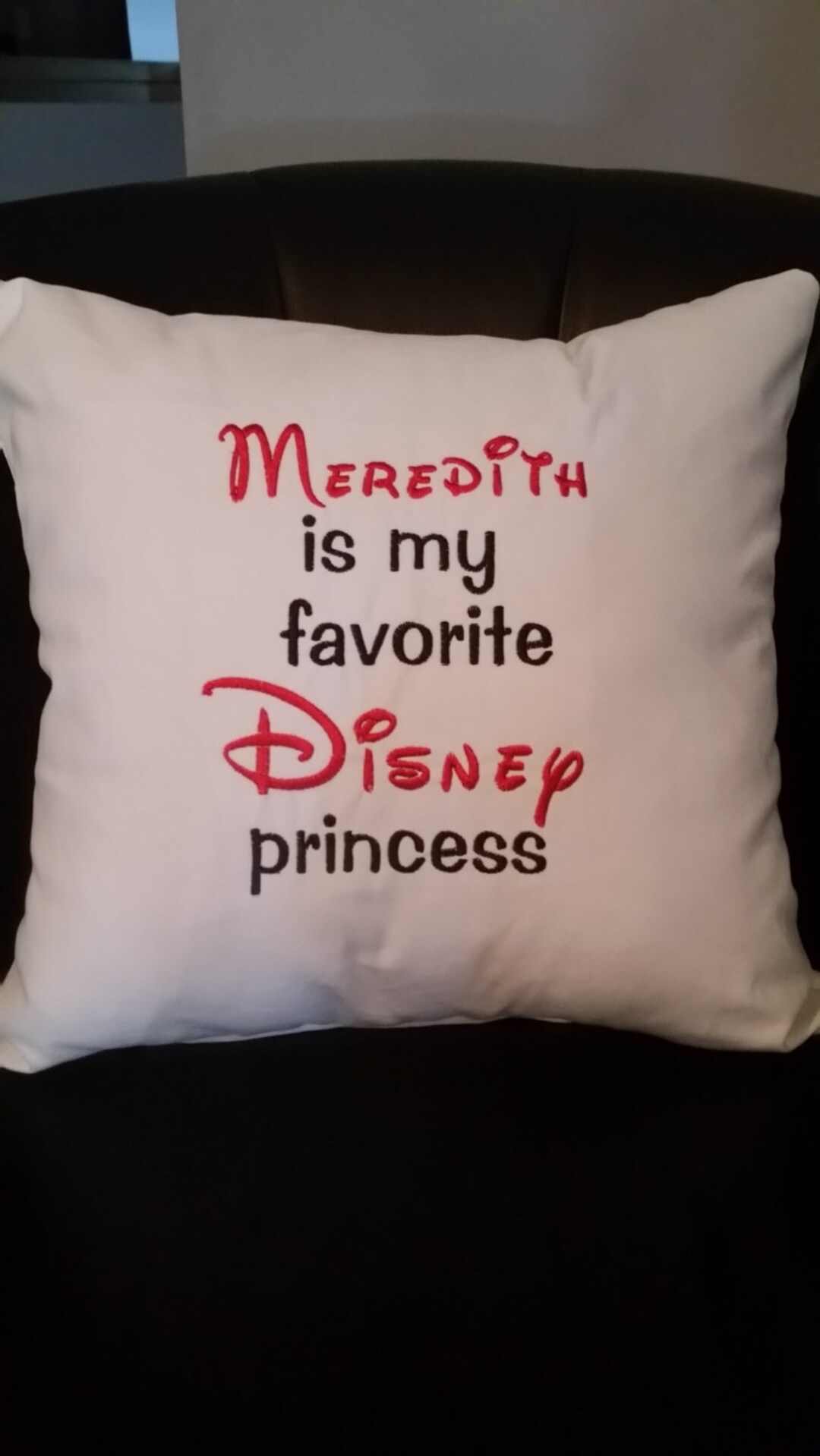 Favorite Disney Princess Pillow, Disney Embroidered Pillows, Pillows ...