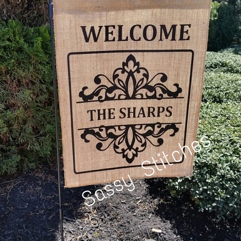Burlap Welcome Sign - Etsy