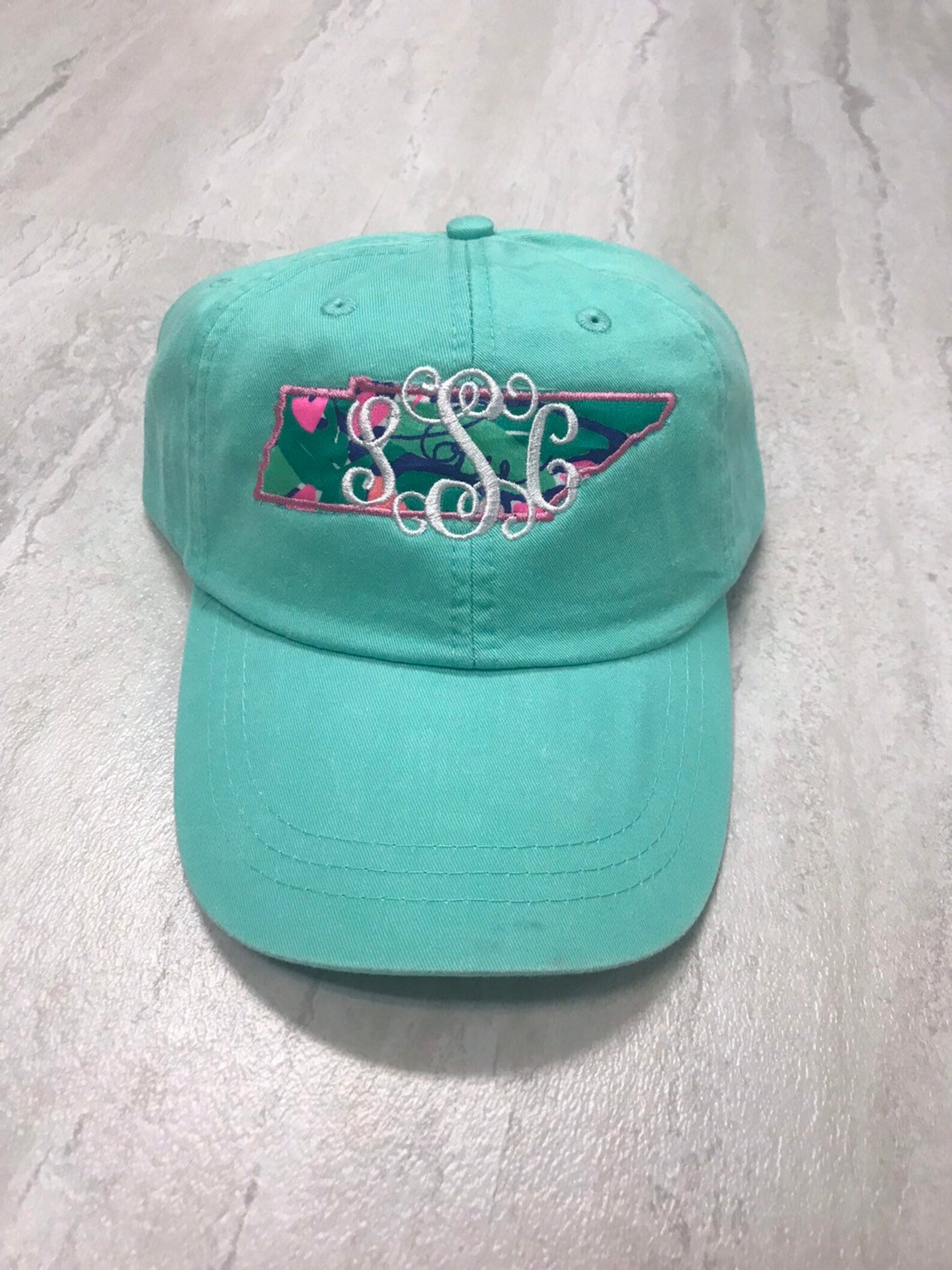 State Logo Hat Personalized Baseball Caps Monogrammed - Etsy