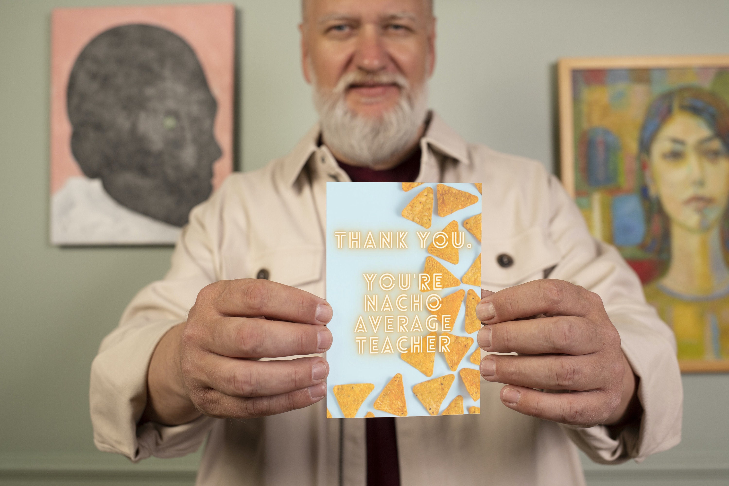 Teacher Thank You Card . Thank You. Your Nacho Average Teacher ...