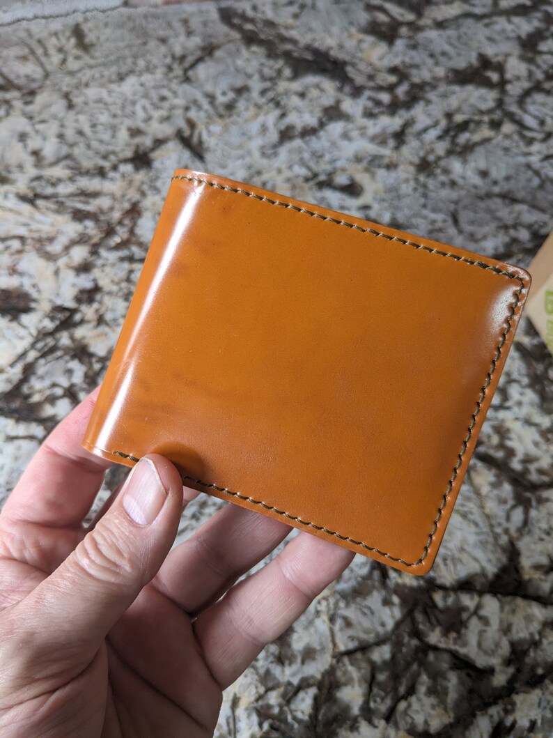 Rocado Shell Cordovan Leather Wallet - Etsy
