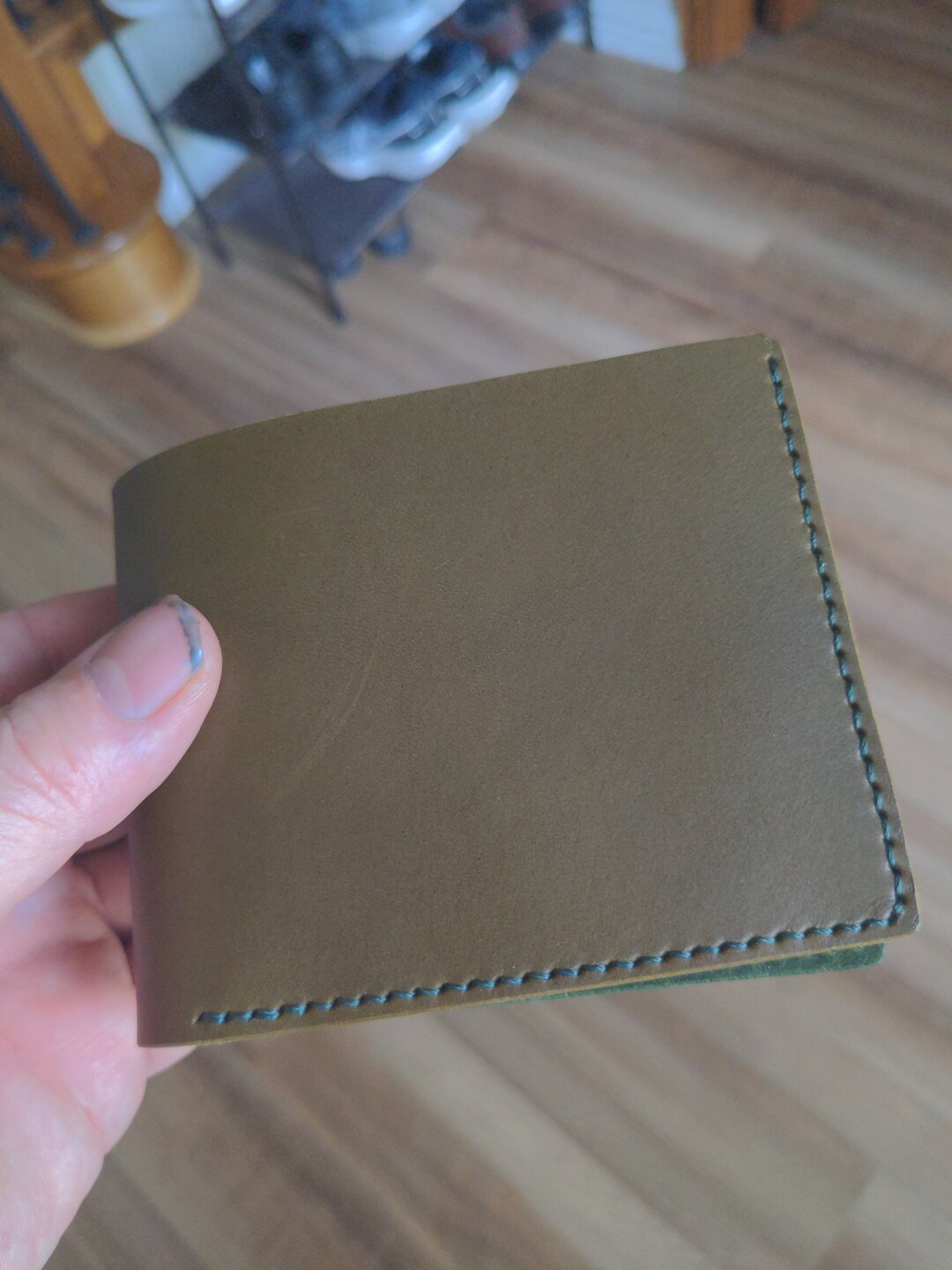 Wicket and Craig English Bridle Olive Wallet - Etsy