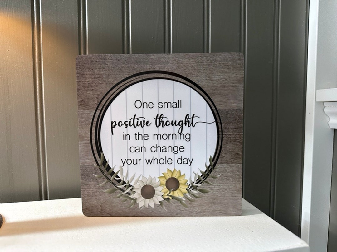 SAMPLE Positive Block One Small Positive Thought in the - Etsy