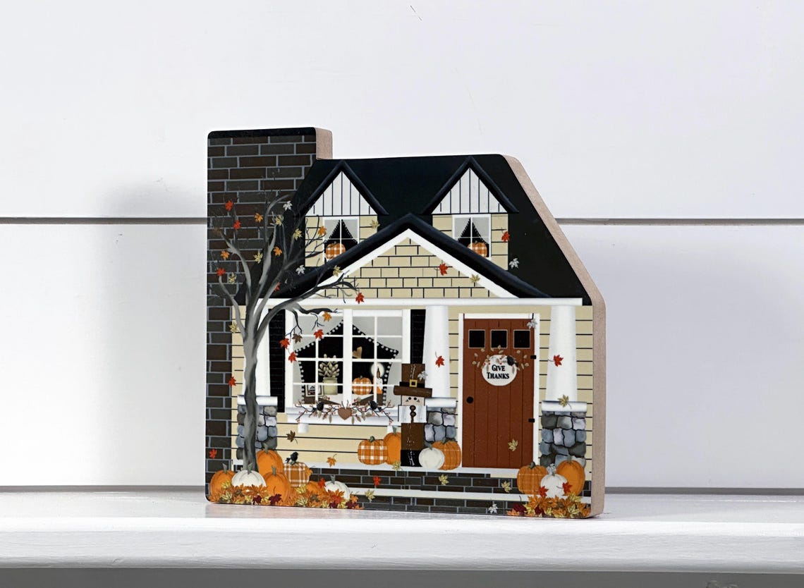 Thanksgiving Craftsman House Decor: Pilgrim Board by Front Door - Pat ...