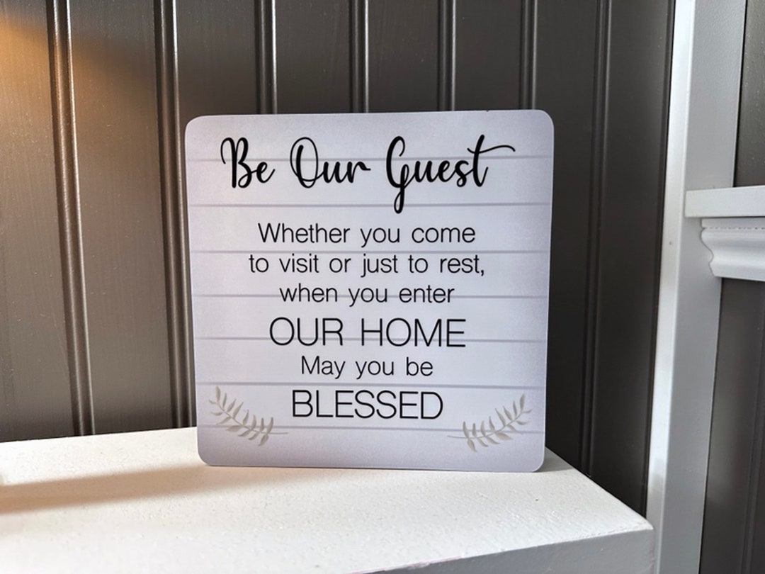 SAMPLE Be Our Guest Block Guest Decor Welcome Block Guest - Etsy