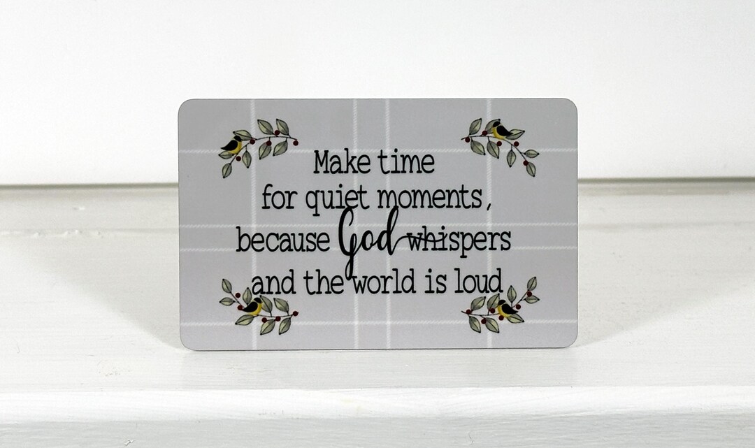 Plaid Metal Art Block, Quiet Moments Decor, Farmhouse Style - Etsy