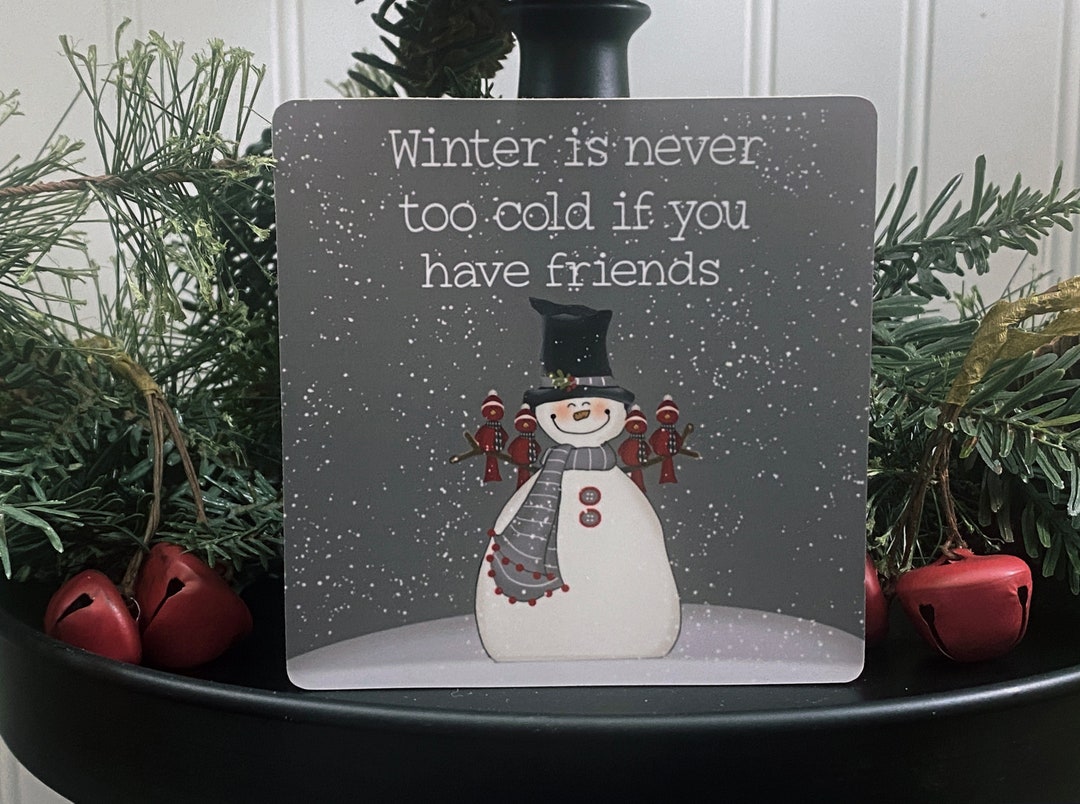 Snowman Decor, 4" Snowman Block, 6" Snowman Block, Friends Decor ...