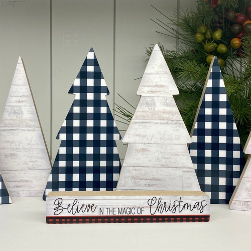 Farmhouse Decor Buffalo Plaid Decor Fixer Upper Black and - Etsy