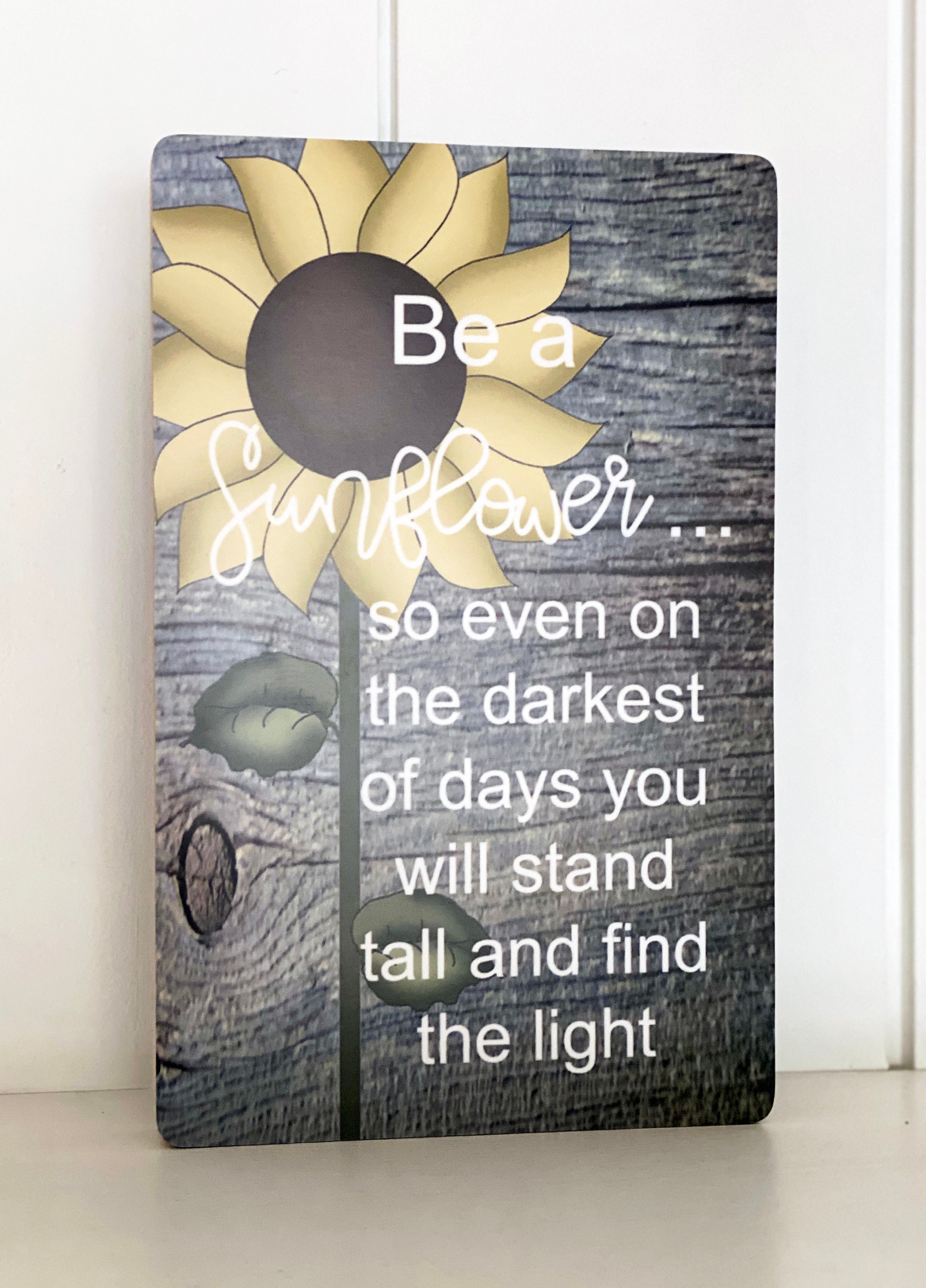 Sunflower Sign Sunflower Decor 5 Sunflower Sign Be a - Etsy
