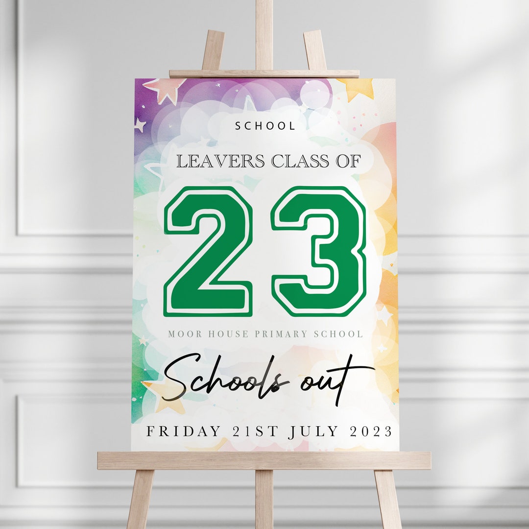 School Leavers 2023 Welcome Poster Sign Photography Backdrop - Etsy