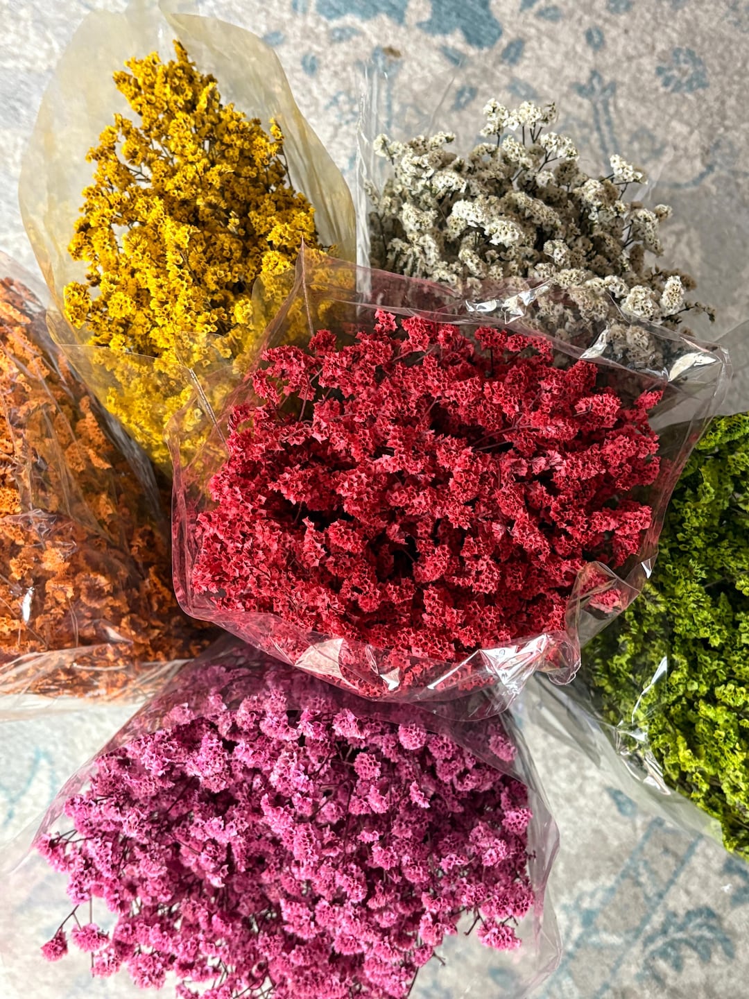 Wholesale Preserved Limonium Flower Bunch - Dried Floral Arrangement - Etsy