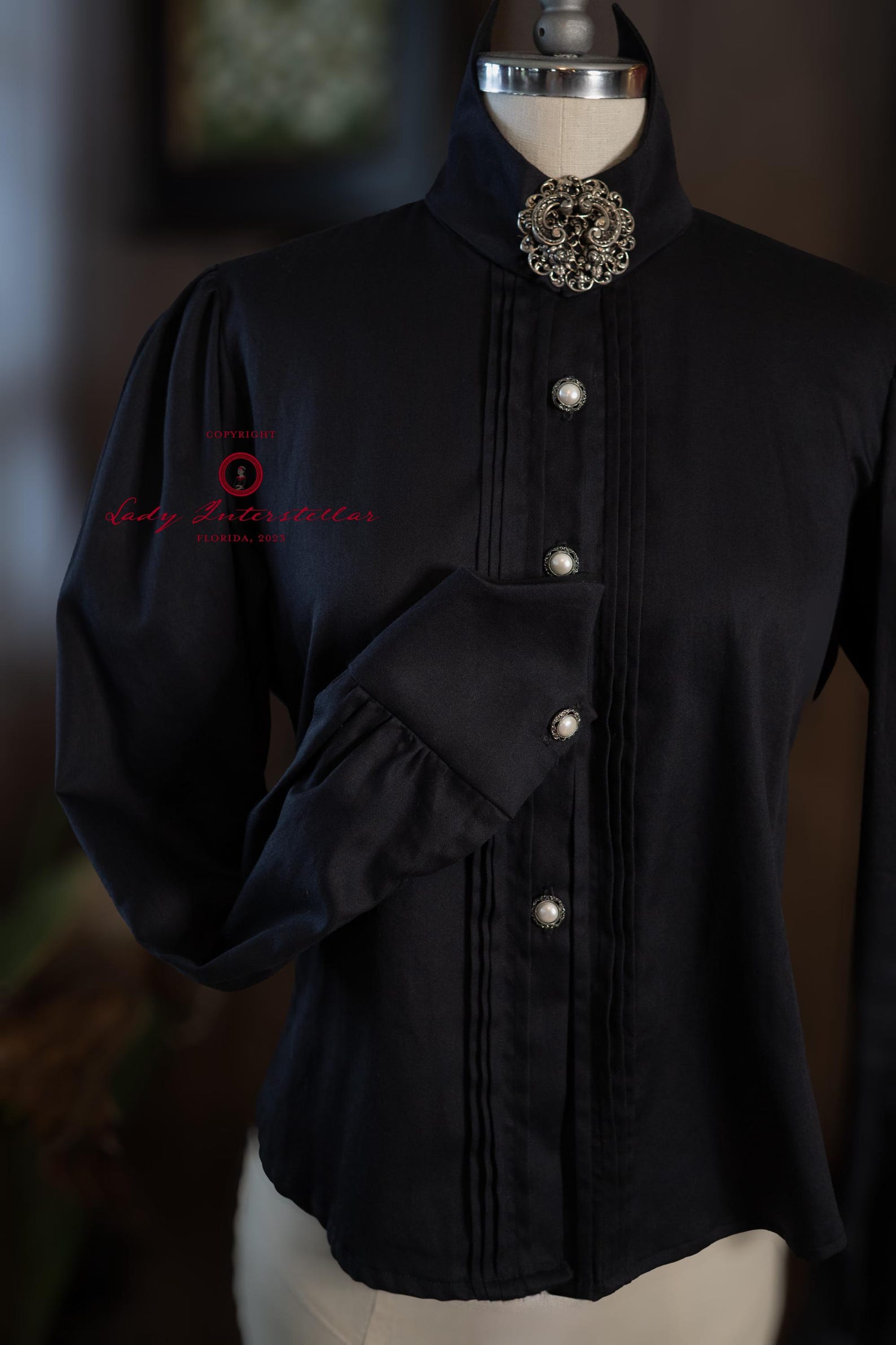 1890s Vampire Blouse PDF Pattern-fits Bust: 33" (81.3 Cm) - 38" (96.5cm ...
