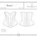 1906 Edwardian Corset PDF PATTERN "emma" - Waist: 23-47 Inch (58.4 ...