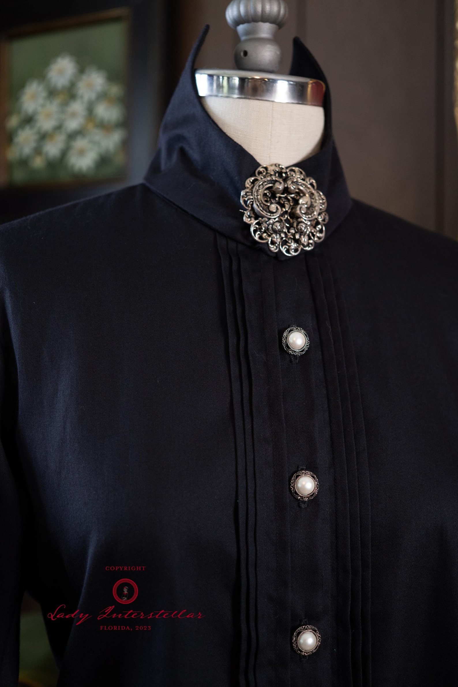 1890s Vampire Blouse PDF Pattern-fits Bust: 33" (81.3 Cm) - 38" (96.5cm ...