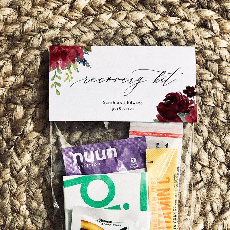 Wedding Recovery Kit - Etsy