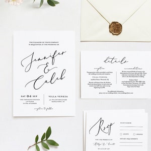 Wedding Invitation Template INSTANT DOWNLOAD 100% Editable | Etsy