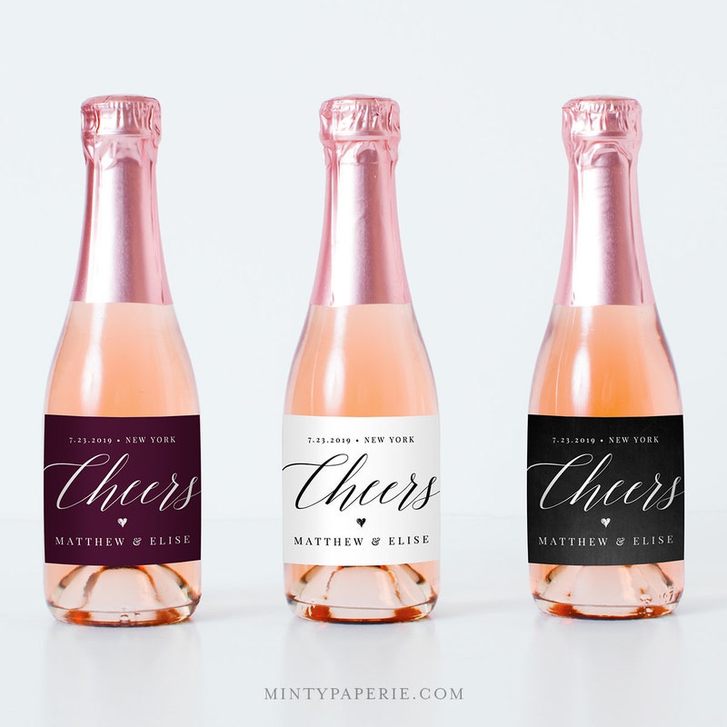 Mini Bottle Labels - Etsy