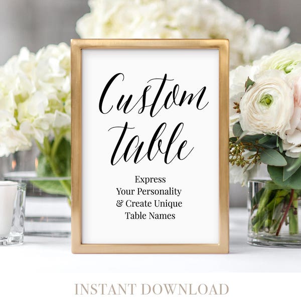 Custom Name Cards for Table - Etsy