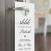 Door Hanger Template, Wedding Welcome Letter / Note, Printable Do Not ...