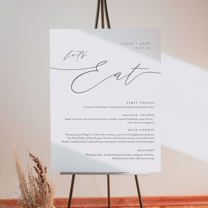 Menu - Etsy