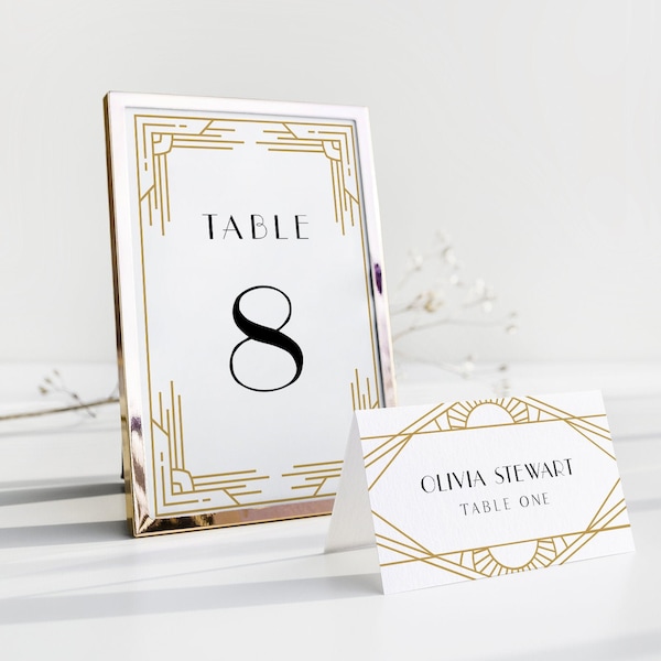 Table Number Cards - Etsy