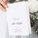 Minimalist Wedding Program Template, Modern Script Order of Service ...