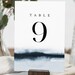Elegant Table Number Cards, Printable Wedding Table Number, Modern ...