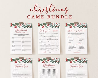 Printable Christmas Party Games Christmas Games Bundle - Etsy
