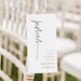 Modern Reserved Seating Tag, Wedding Reserved Row Card, Minimalist ...