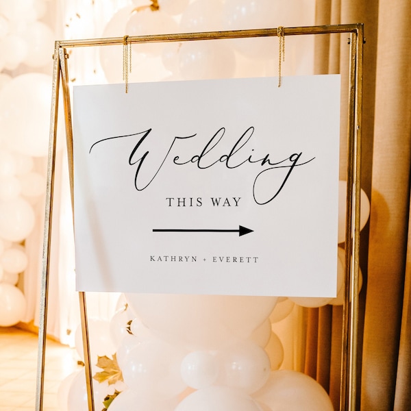 Wedding Arrow Sign - Etsy