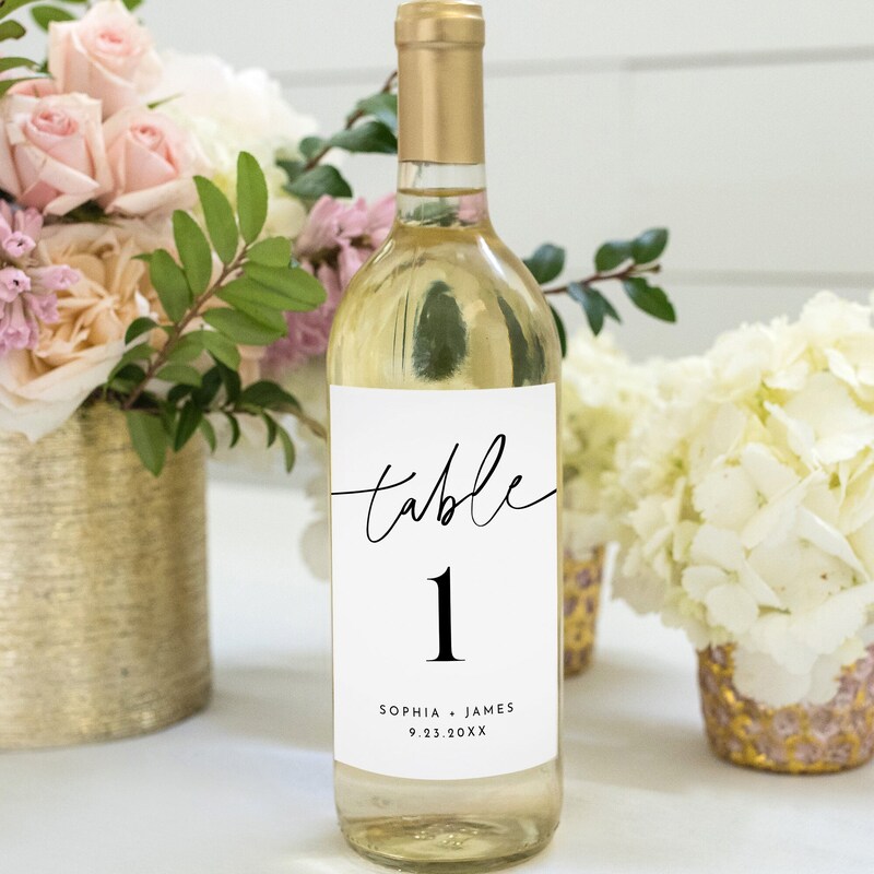 Table Number Labels - Etsy