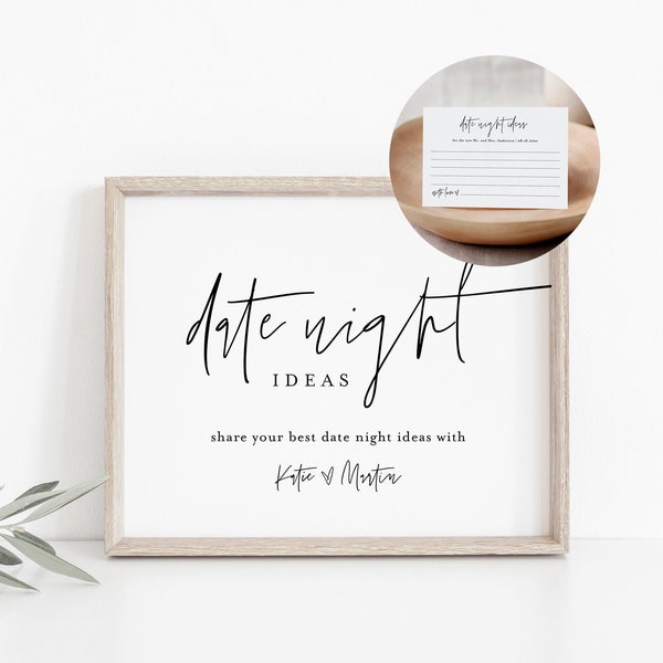 Date Night Ideas Sign - Etsy