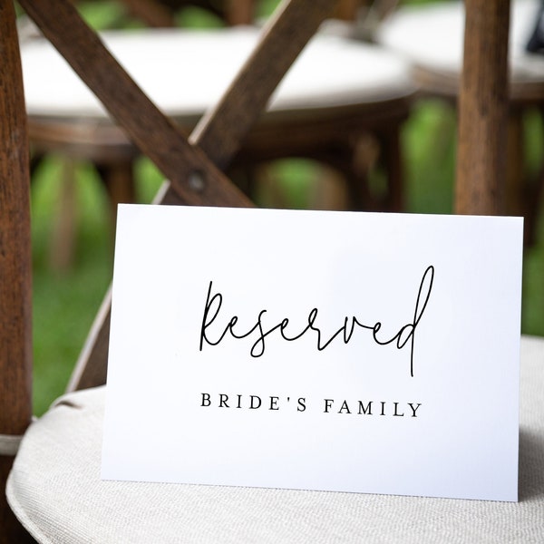 Reserved Card - Etsy