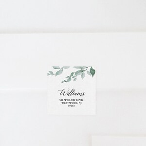 Envelope Label Template Printable Return Address Sticker - Etsy