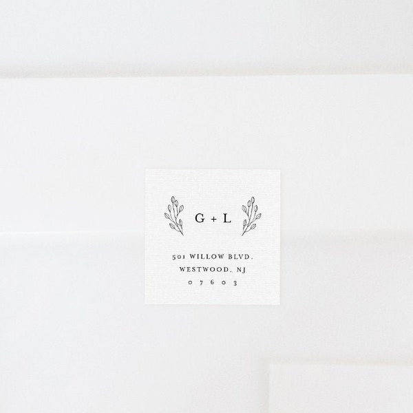 Monogram Address - Etsy