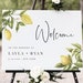 Lemon Welcome Sign, Printable Summer Citrus Wedding or Bridal Shower ...