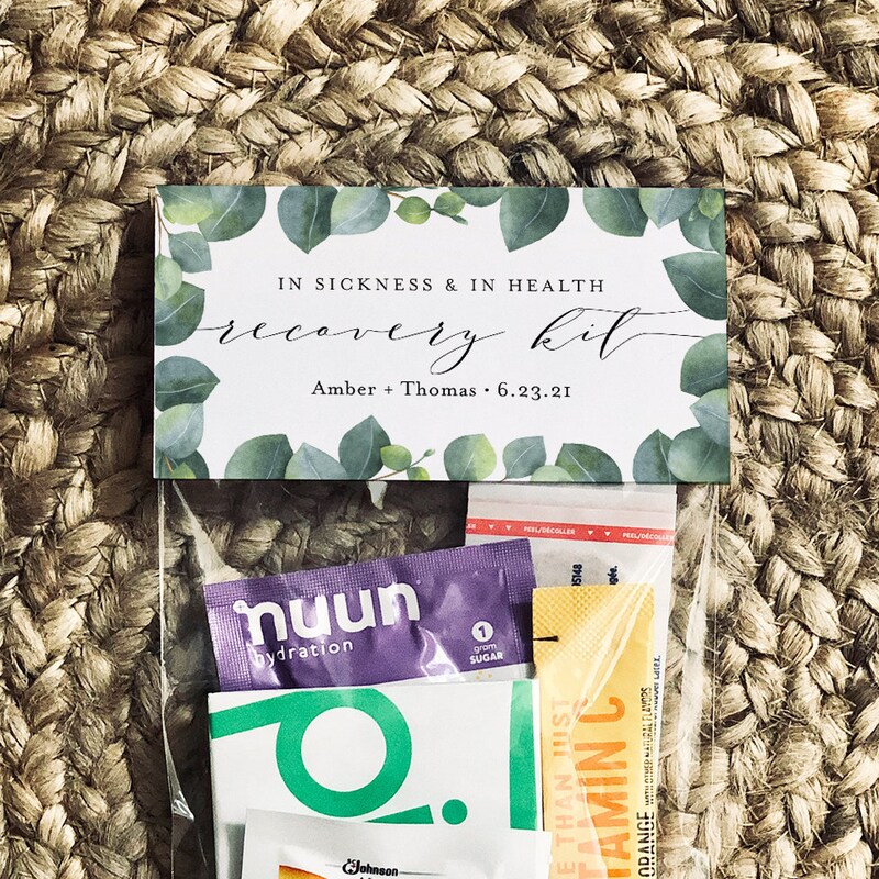 Wedding Recovery Kit - Etsy