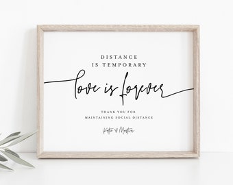 Distance sign | Etsy