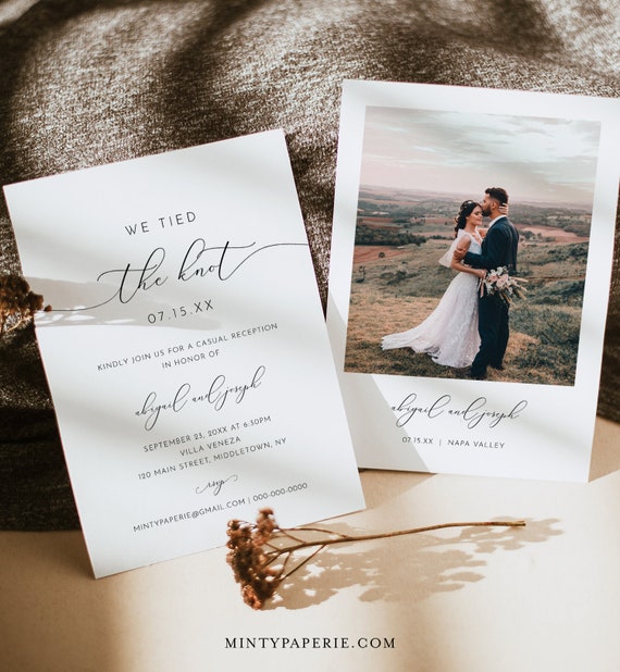 Eloped Wedding Invitations Celebrate Your Surprise! Post Elopement