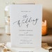 Minimalist Wedding Program Template Modern Order of Service - Etsy