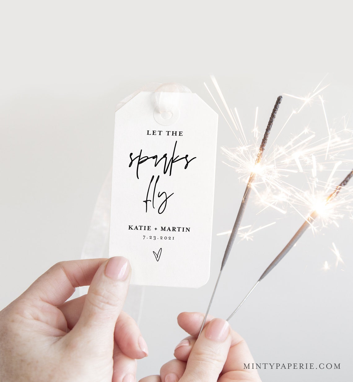 Sparkler Send off Sign and Tag INSTANT DOWNLOAD Editable - Etsy