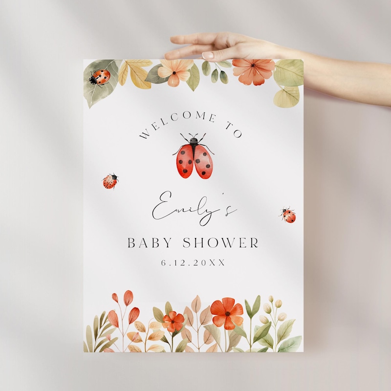 Ladybug Welcome Sign - Etsy