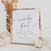 Candy Bar Sign, Love is Sweet Take a Treat, Minimal Wedding Favors Sign ...