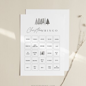 Christmas Bingo Game, Printable Holiday Party Game, Family Fun ...