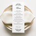 Rustic Laurel Menu Template Printable Minimalist & Simple - Etsy