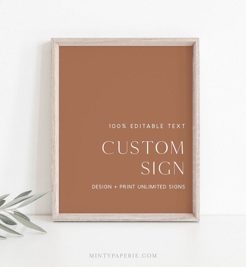 Terracotta Custom Sign Template Terra Cotta Wedding Sign | Etsy