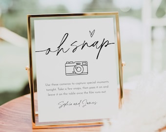 Disposable Camera Sign Wedding Ready to Develop Photo - Etsy