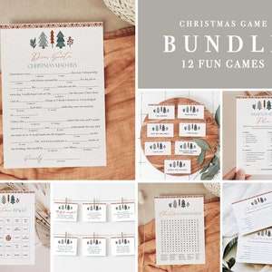 Christmas Treasure Hunt Cards, Scavenger Hunt, Holiday Party Game ...